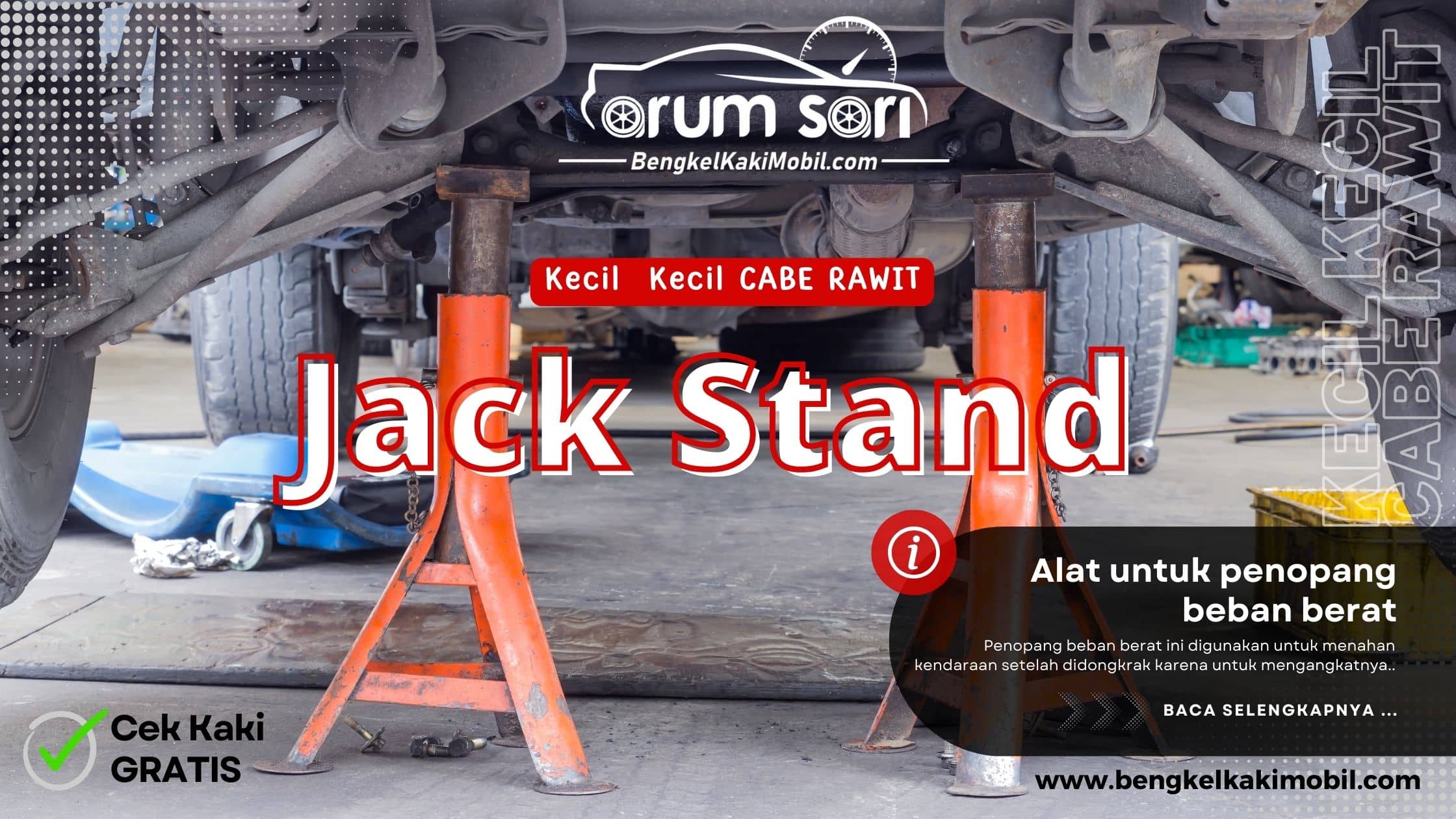Fungsi Jack Stand dan Bagiannya